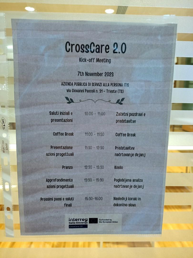 CrossCare 2.0 Kickoff | Italy-Slovenia